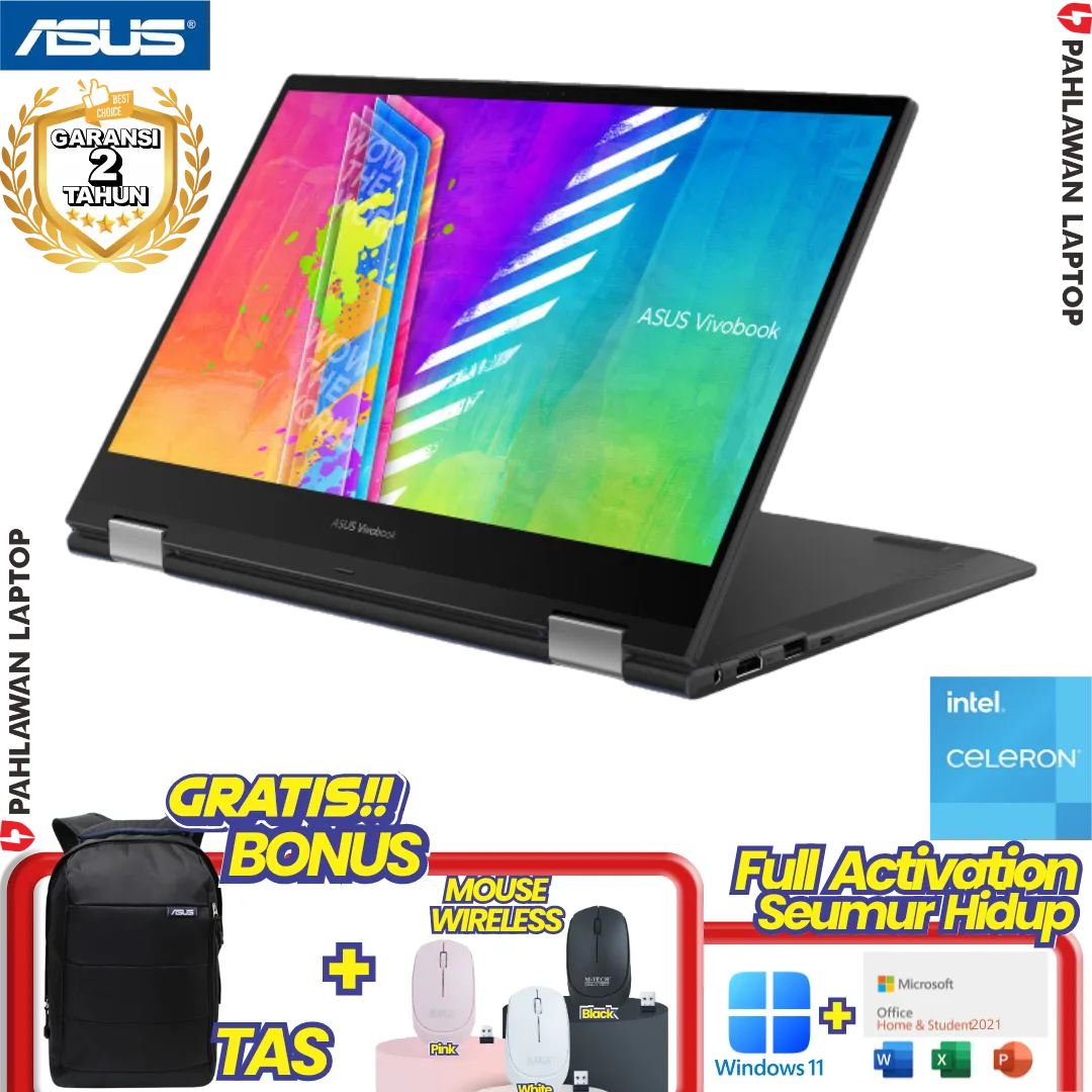 ASUS VivoBook S 14 Flip TP1400KA-VIPS451 TouchScreen Celeron N4500 RAM ...